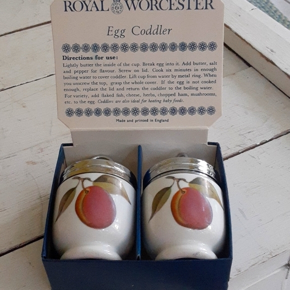Royal Worcester | Kitchen | Royal Wocester Egg Coddler Peaches And ...